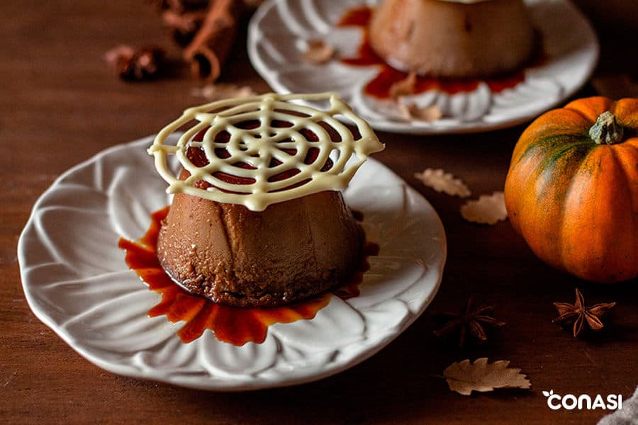 Receta de Flan de castañas para Halloween - Blog Conasi