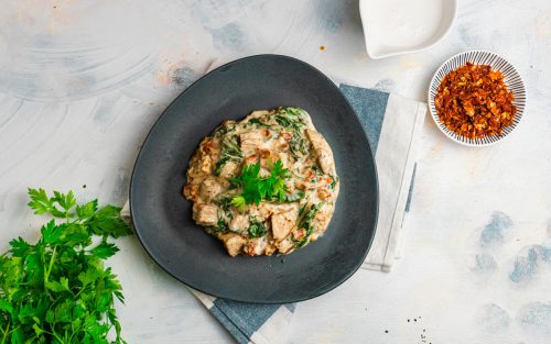 Seitán en salsa de castañas, libre de proteína animal - Blog Conasi